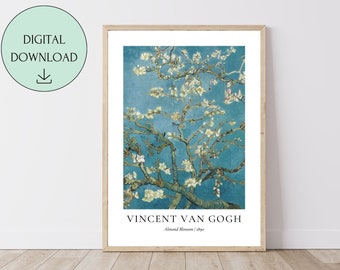 Van Gogh Almond Blossom Wall Art Famous Painting PRINTABLE - Etsy