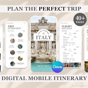 Italy Travel Itinerary Template: Customizable Group Trip Planner ...