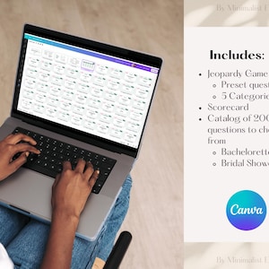 Bachelorette Party Jeopardy Game: Editable Canva Presentation (digital ...