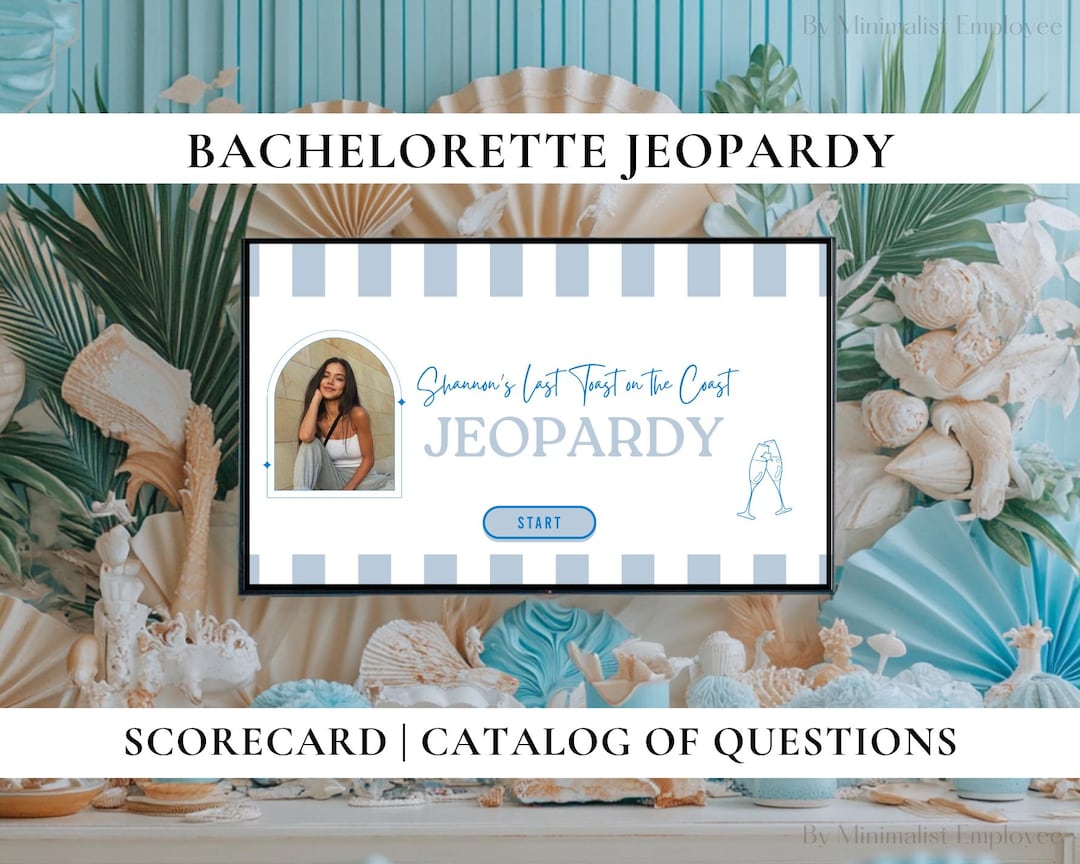 Last Toast on the Coast Jeopardy Game | Editable Canva Template ...