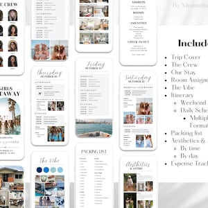 Girls Trip Planner: Mobile Travel Itinerary Template (digital) - Etsy