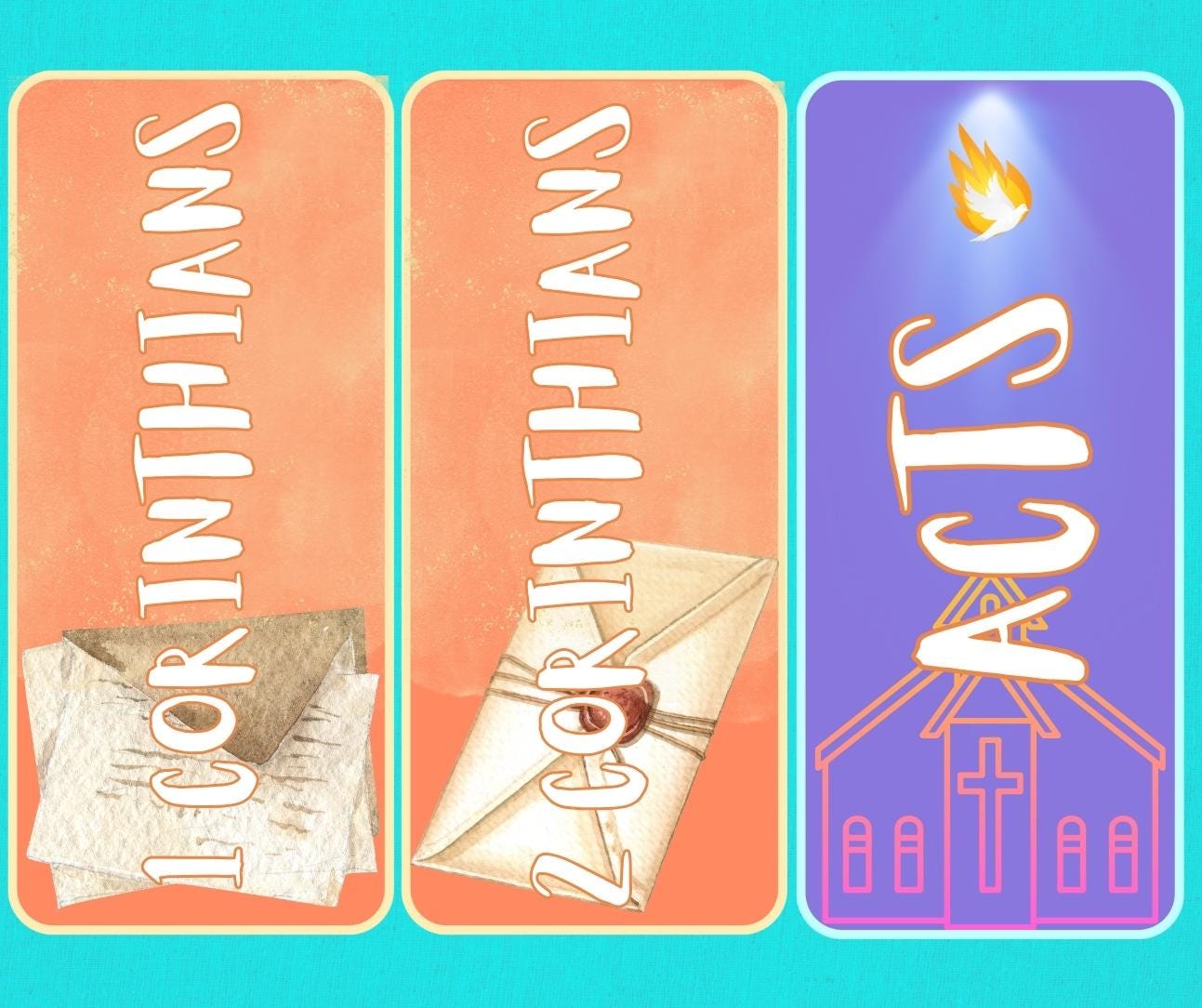 Books of the Bible Spines | Children's Church Classroom Decor (digital ...