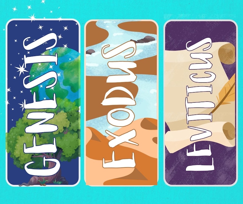 Books of the Bible "book Spines" for Giant Books of the Bible Poster ...