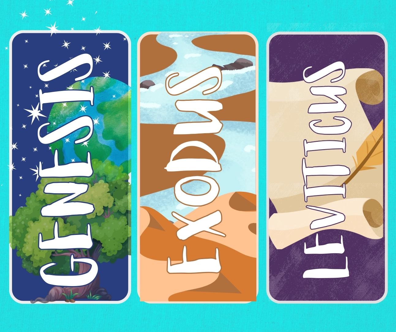 Books of the Bible Spines | Children's Church Classroom Decor (digital ...