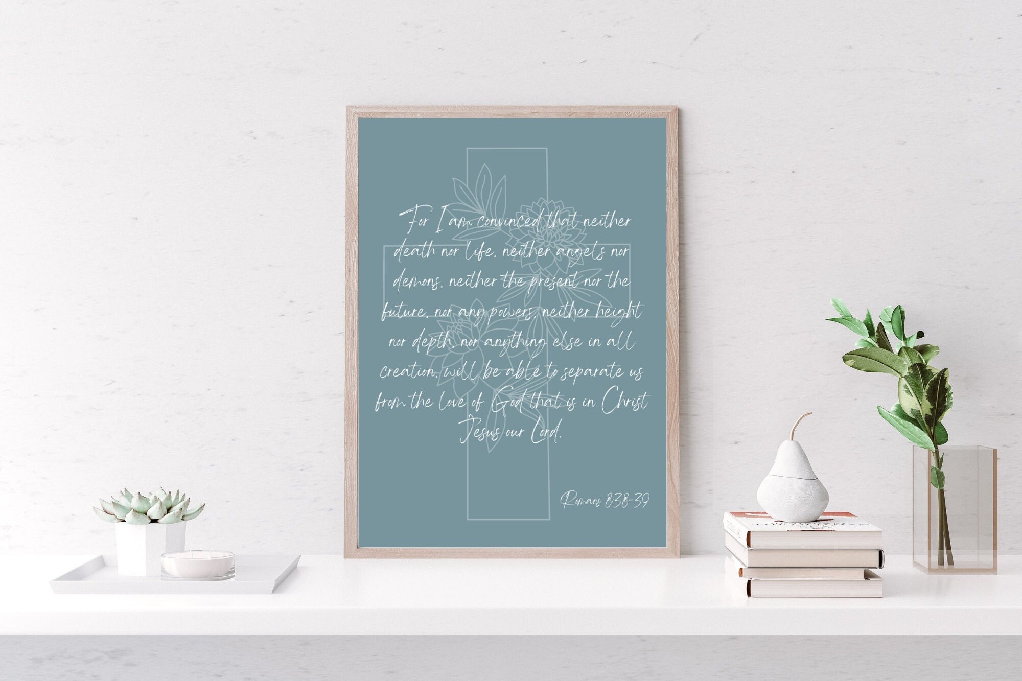 Romans 8 Scripture Digital Art Print in Multiple Colors - Etsy