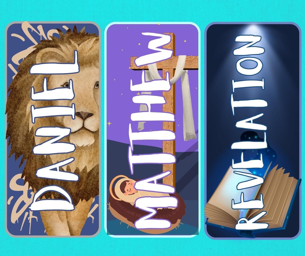 Books of the Bible Spines | Children's Church Classroom Decor (digital ...