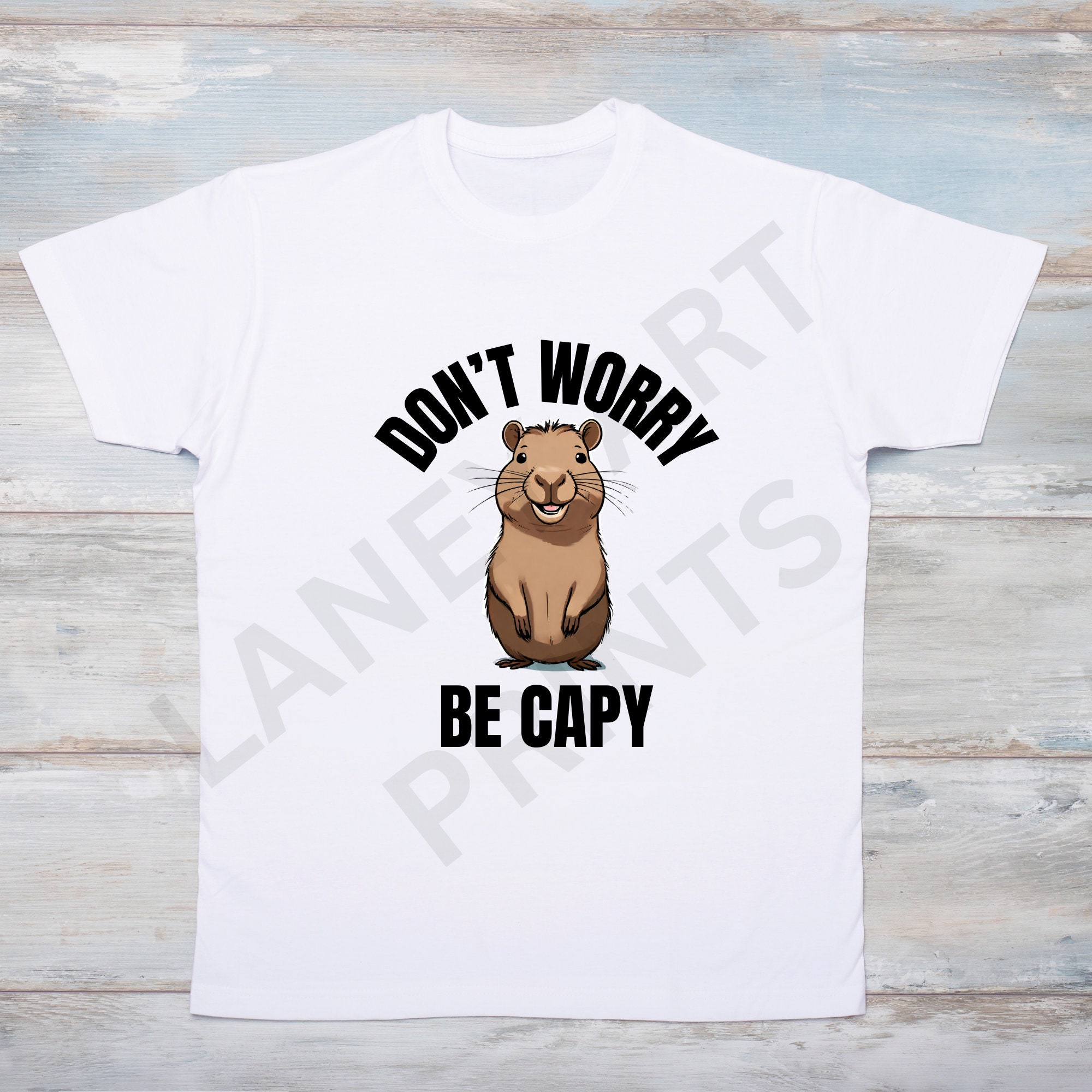 Don't Worry Be Capy Digital Download, Funny Capybara PNG, Capybara ...