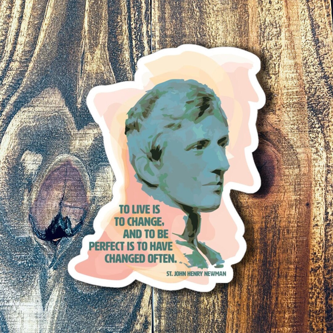 Catholic Sticker Saint John Henry Newman Vinyl Decal for Water Bottle ...