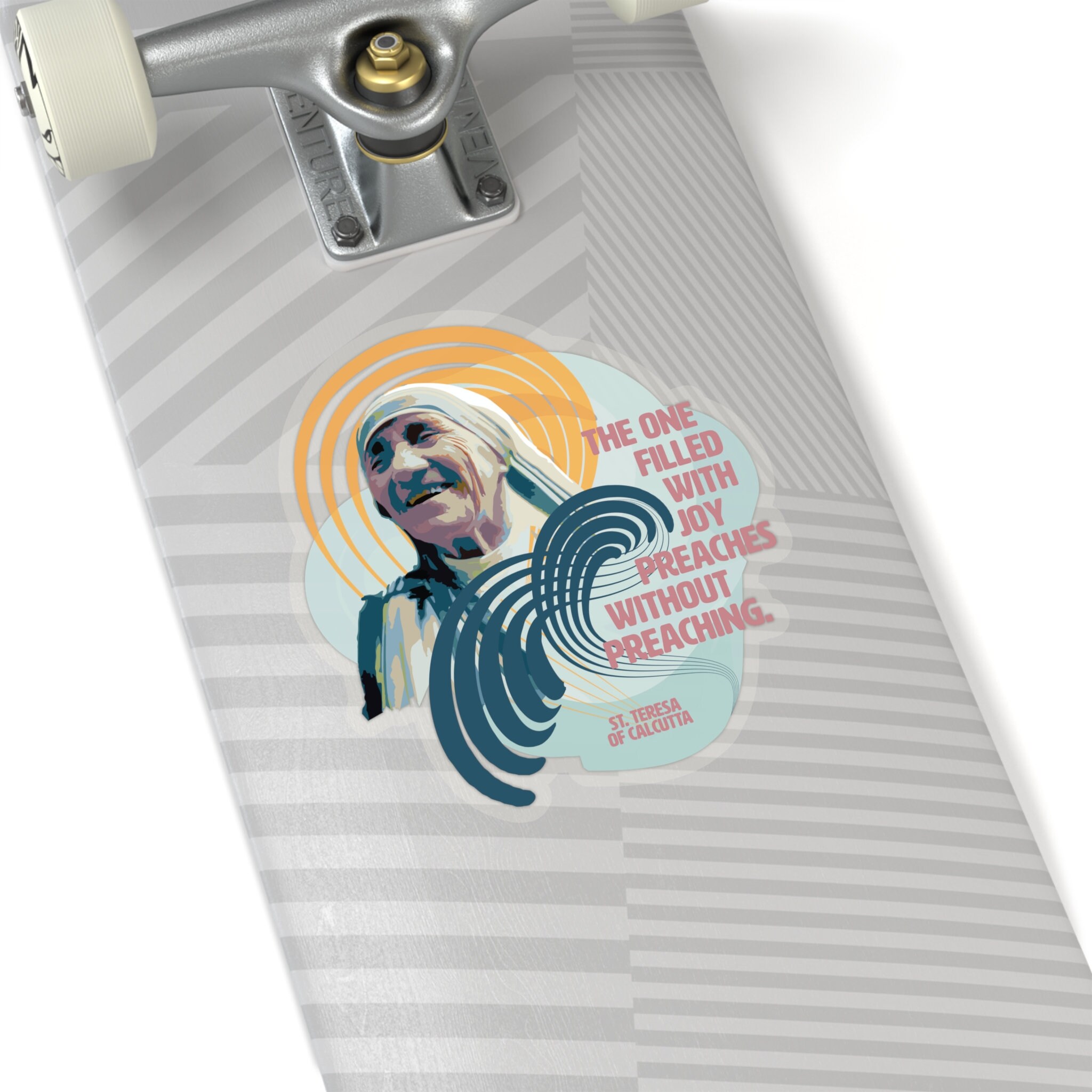 Catholic Sticker Saint Teresa of Calcutta Vinyl Decal for Water Bottle ...