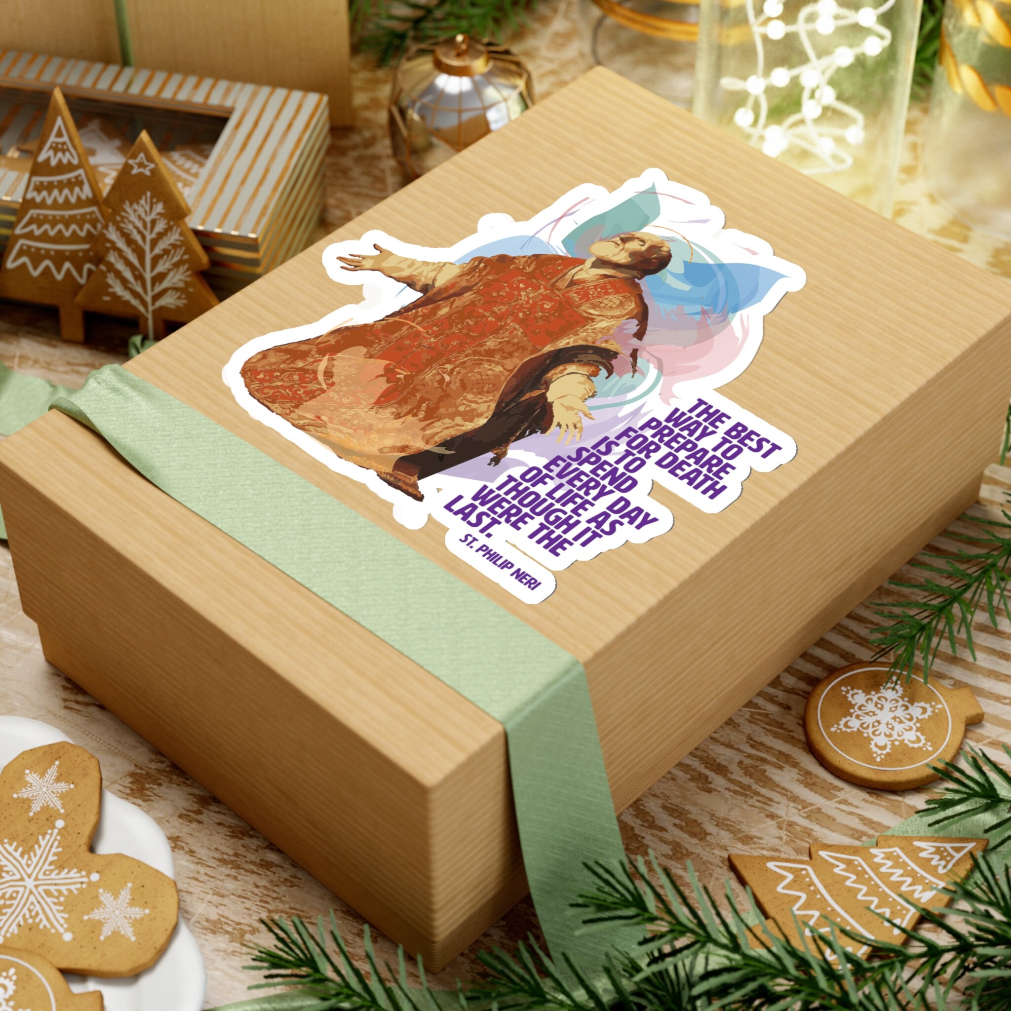 Catholic Sticker Saint Philip Neri Vinyl Decal for Water Bottle Saint ...