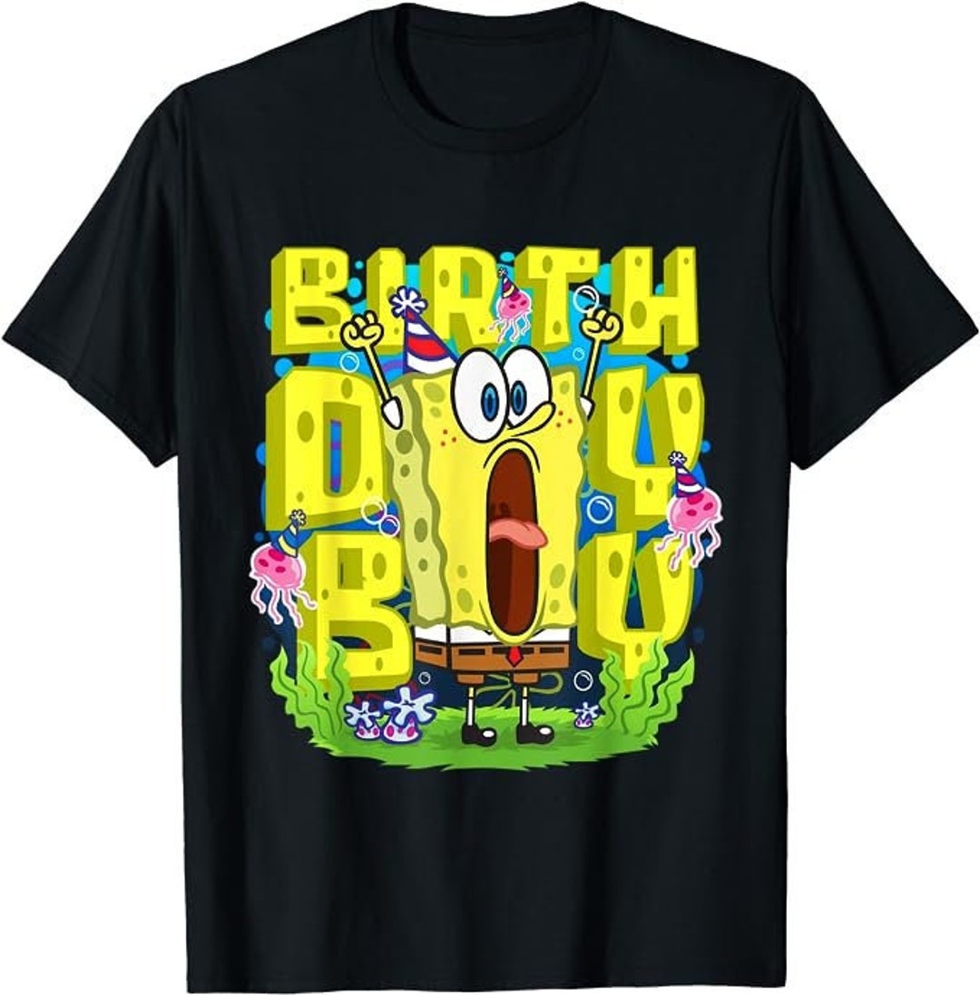 Spongebob Squarepants Birthday Boy Funny Boys Birthday Gift - Etsy