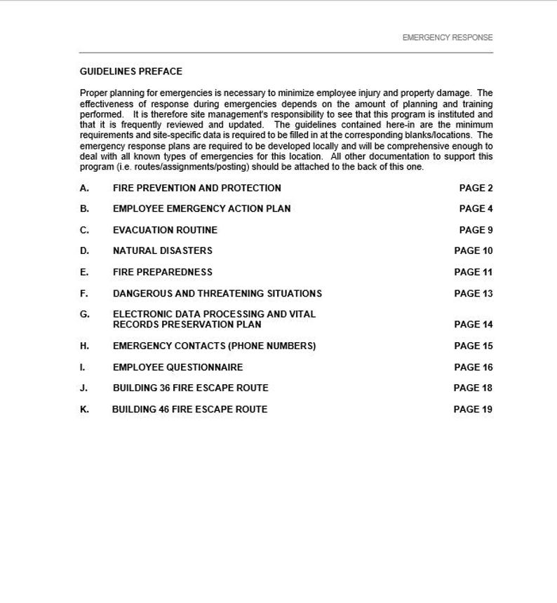 Emergency Response OSHA Safety Procedure - Etsy