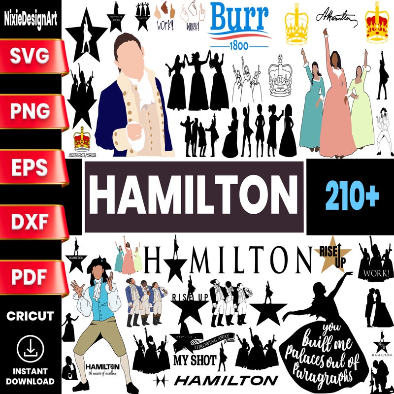 Hamilton Svg - Etsy