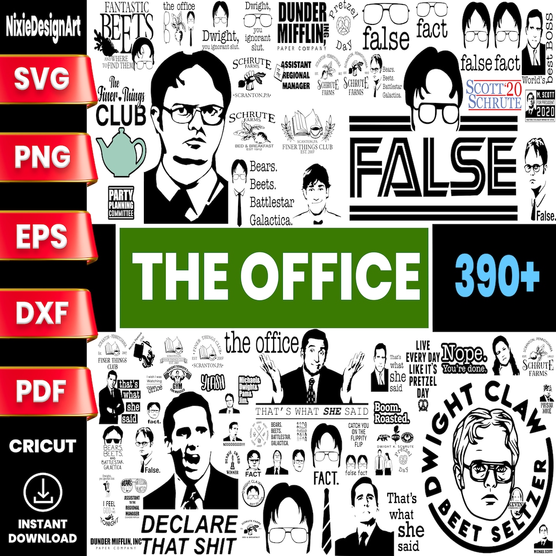THE OFFICE Bundle SVG, the Office Svg, the Office Tv Show, the Office ...