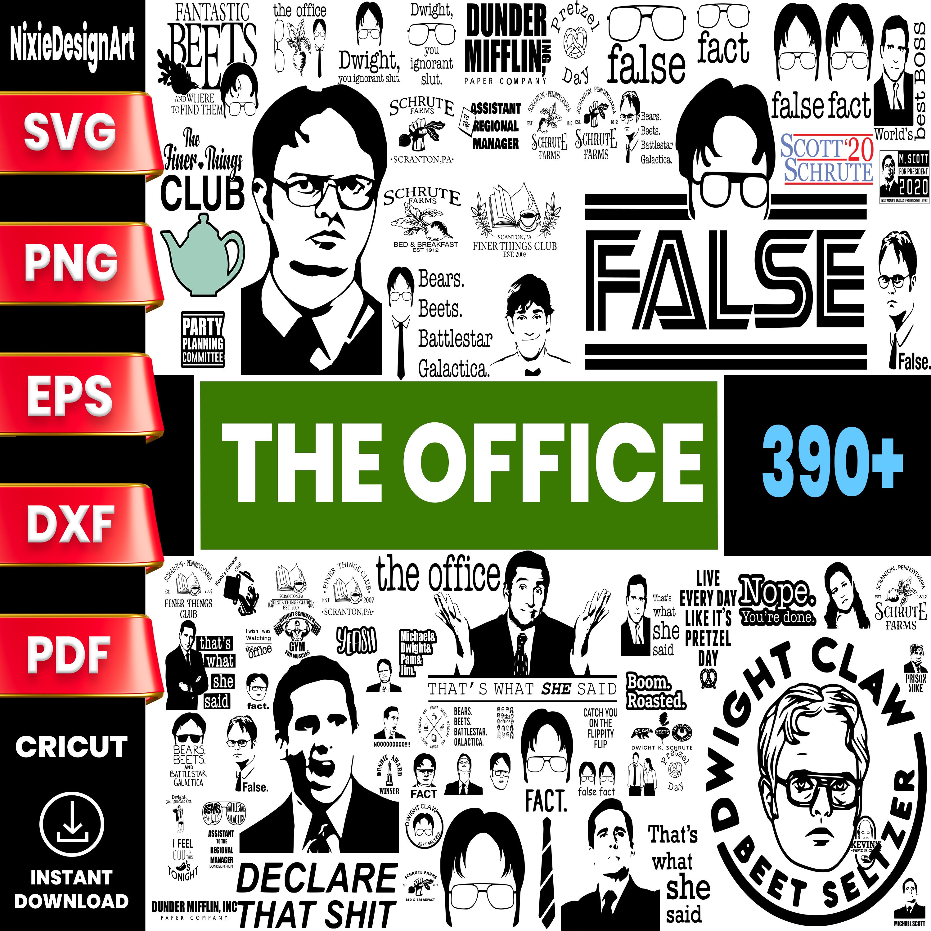 THE OFFICE Bundle SVG, the Office Svg, the Office Tv Show, the Office ...