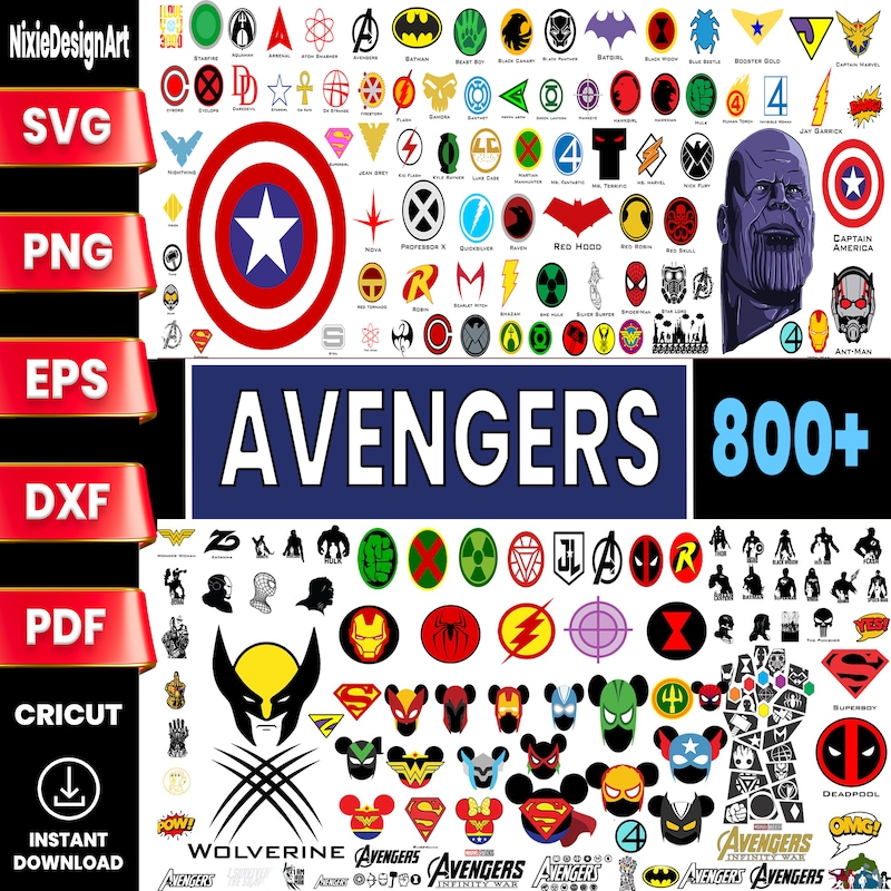 Superhero Logo Svg - Etsy