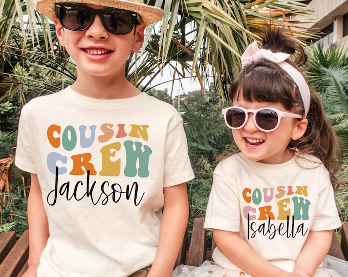Personalized Cousin Crew Shirt-retro Cousin Crew Toddler Shirt-groovy ...