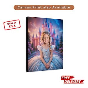 Princess Portrait for Girls, Personalized Royal Portrait, Unique ...