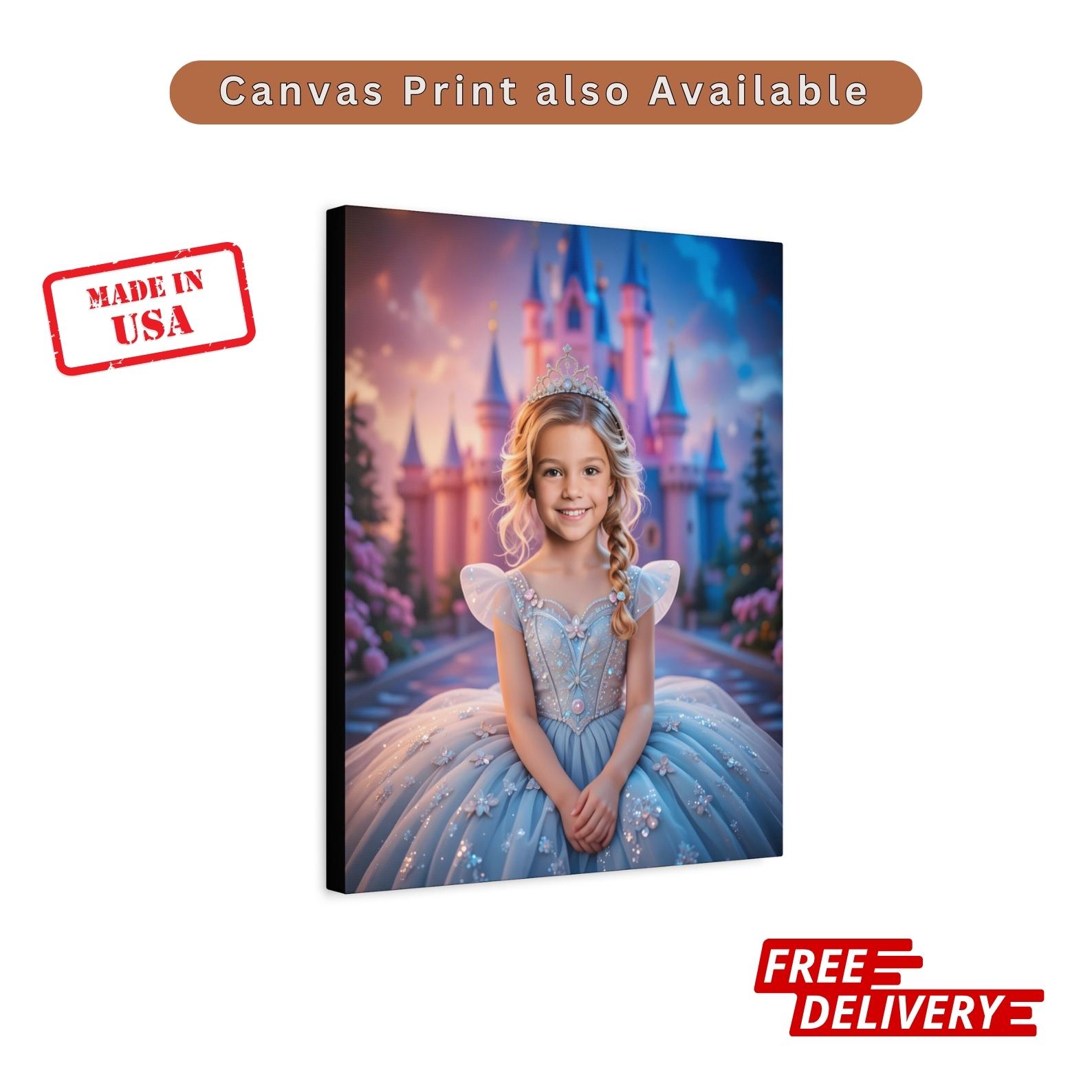 Princess Portrait for Girls, Personalized Royal Portrait, Unique ...