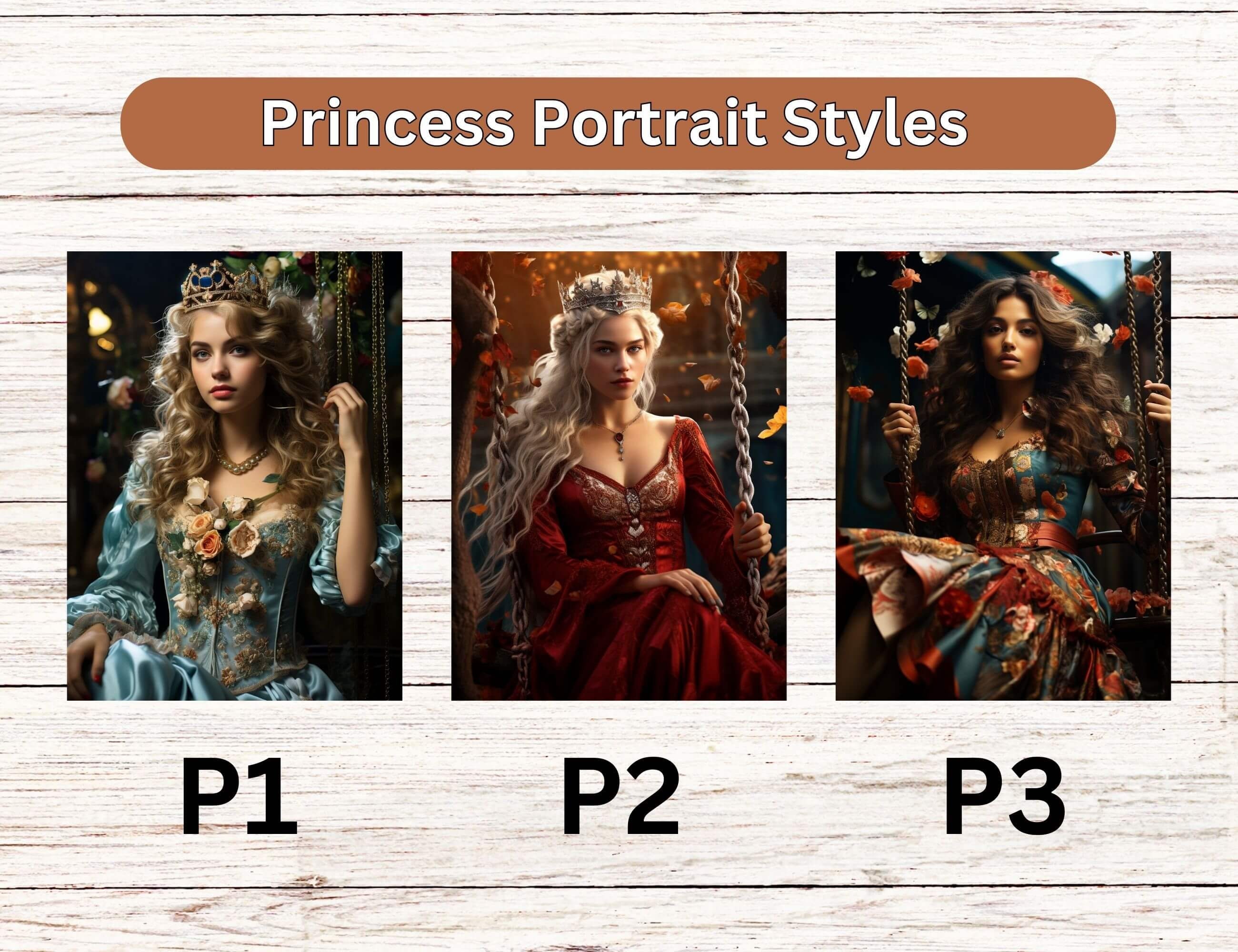 Royal Princess Portrait From Photo, Renaissance Portrait, Historical ...
