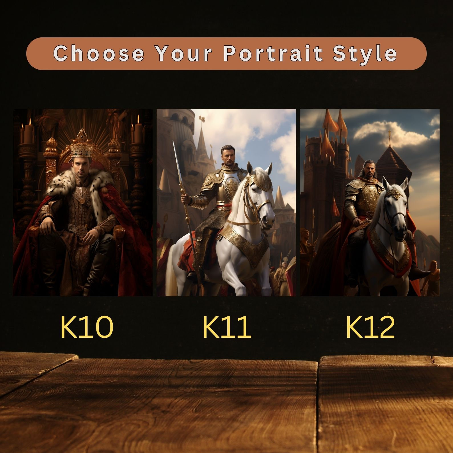 Royal King Portrait From Photo, Renaissance Portrait, Historical ...