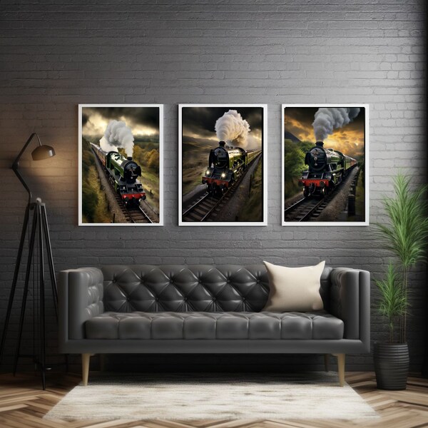 Train Prints - Etsy