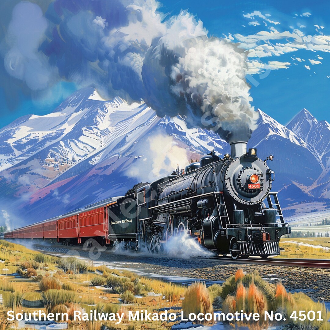 Southern Railway, Steam Locomotive No 4501 Built in 1911, Beautiful ...