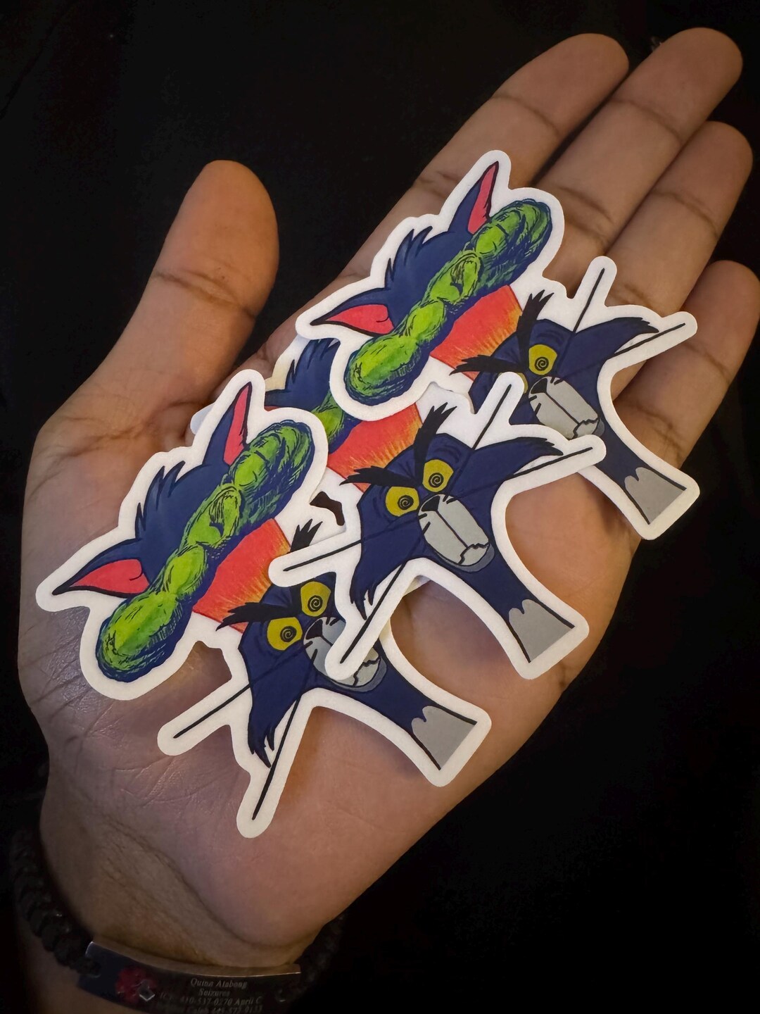Exploding Tom-inspired Sticker – Psychedelic Cartoon Vinyl, Satin ...