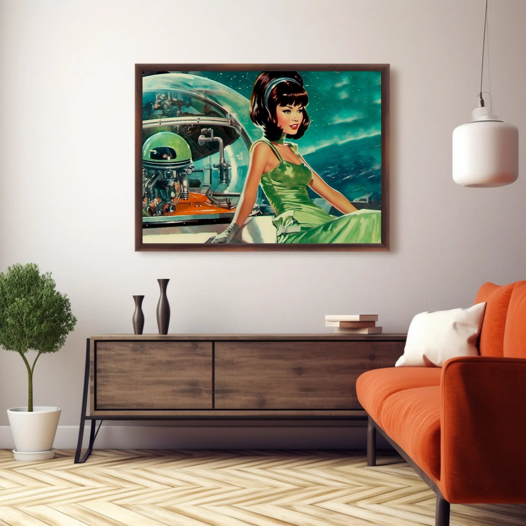 Princess Emeralda is a Retro-futuristic Illustration Depicting a ...