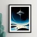 Retro Sci-fi, Space Illustration, space Station Alpha 12, Printable ...