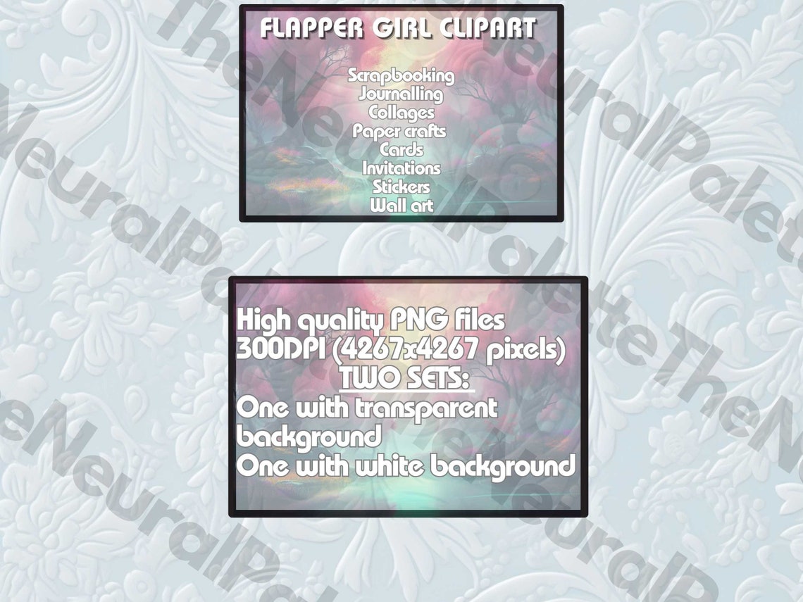 12, Flapper Girl Clipart, 1920's Vintage Clipart, Commercial Use ...