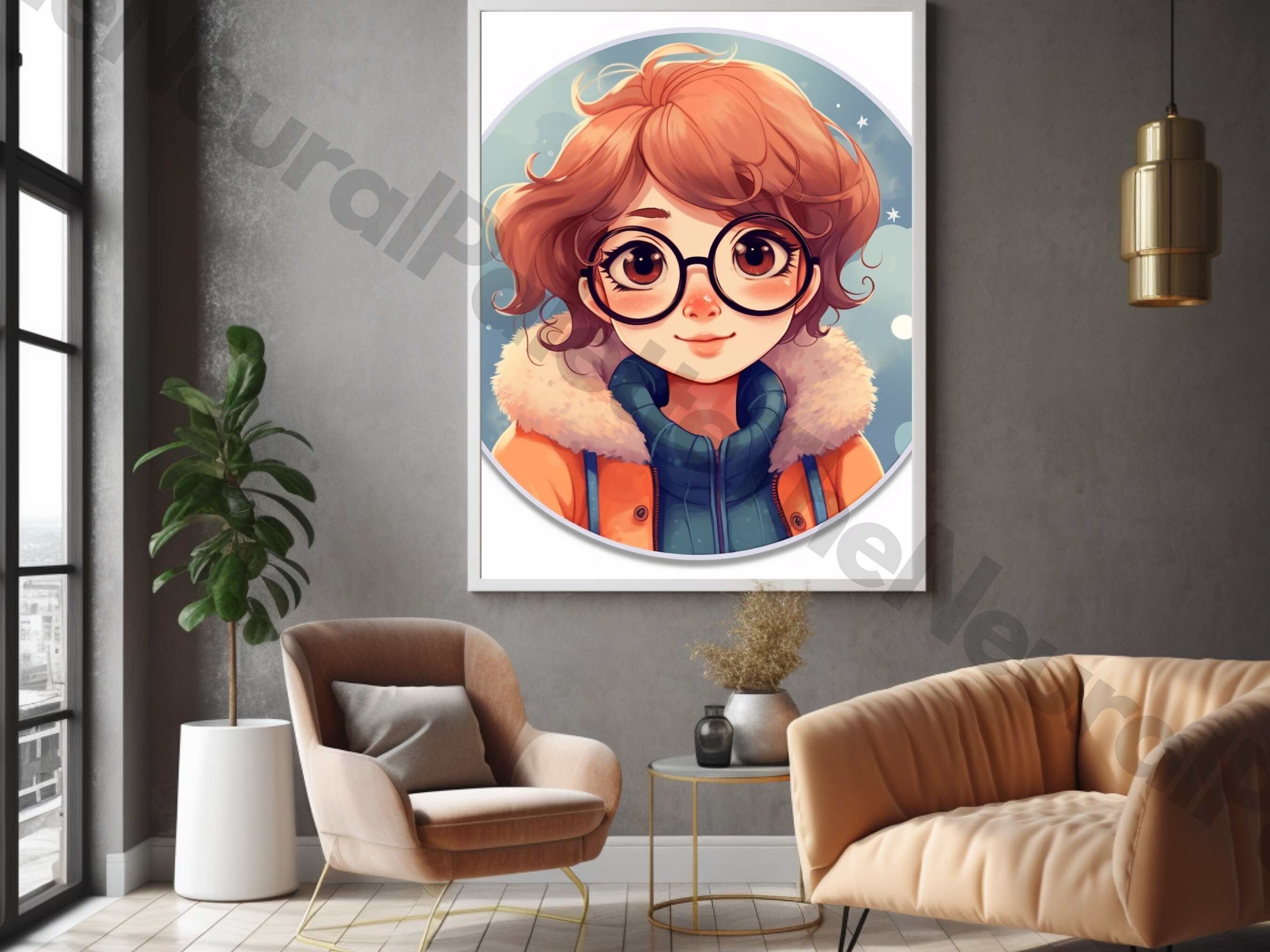 20 Images, Kawaii Geek Girl Clipart, Cute Girl Clipart, Personal ...