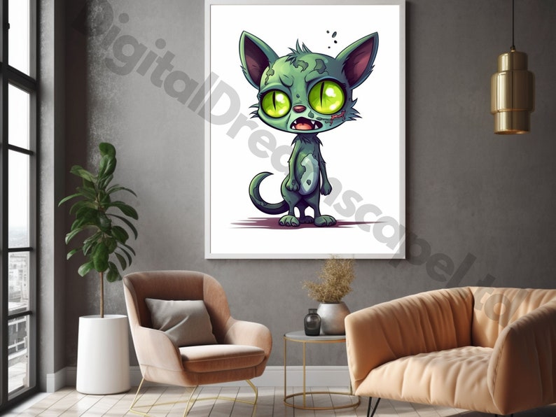 20 Designs Cute Zombie Animal Clipart Cartoon - Etsy