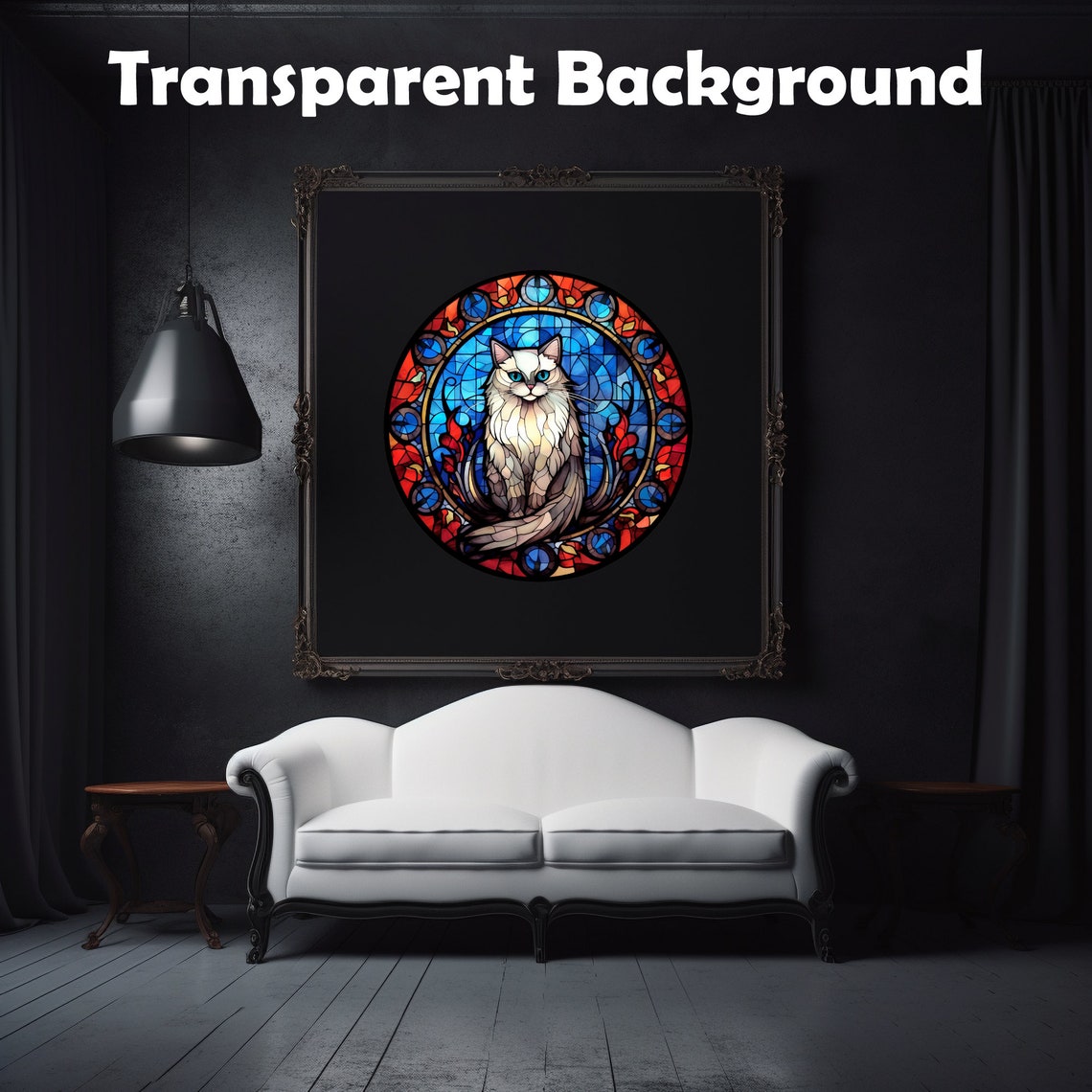 Stained Glass Ragdoll Cats PNG Clipart Cats Watercolor Stained - Etsy