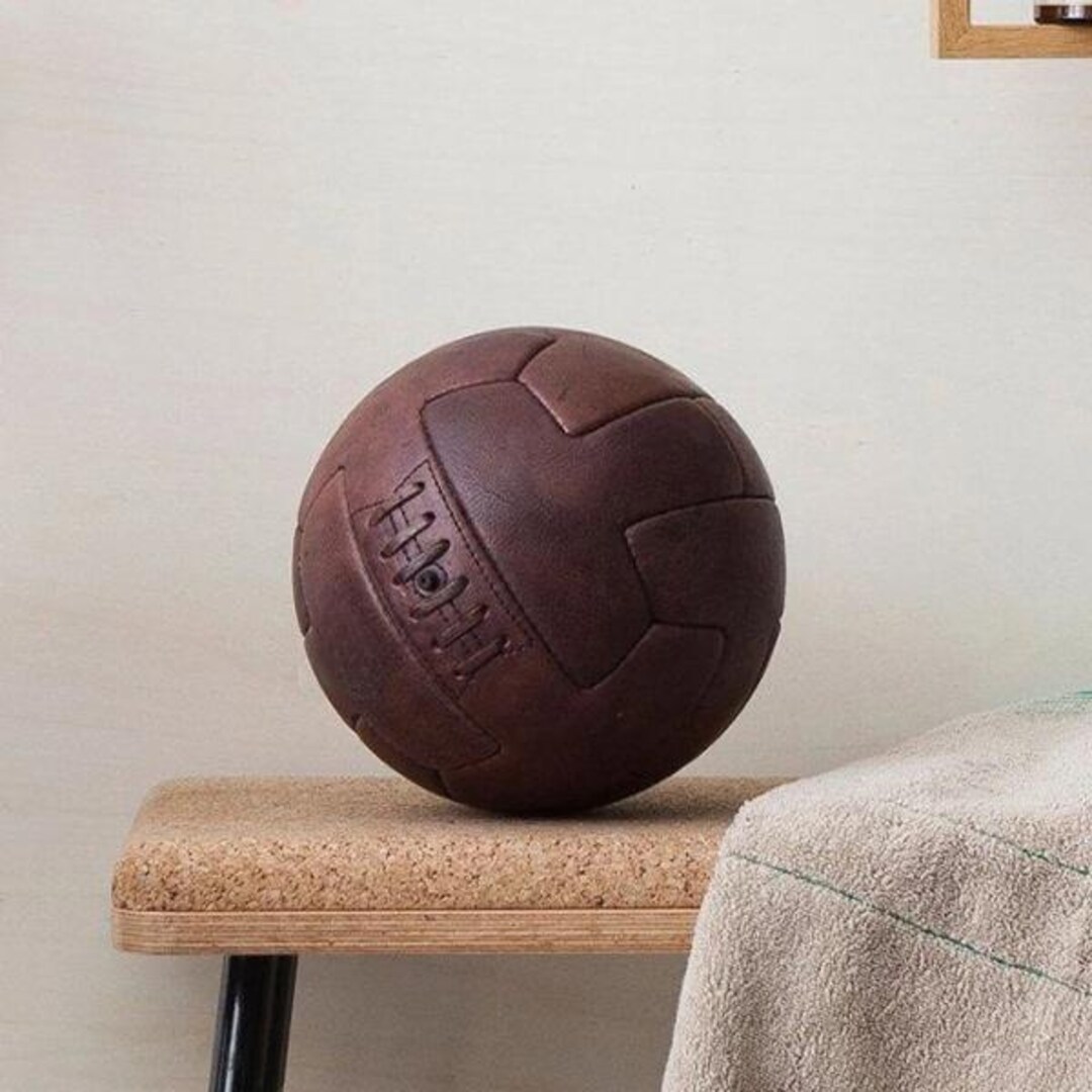 Retro Heritage Brown Leather T Soccer Ball, T-panel Ball, Worldcup ...