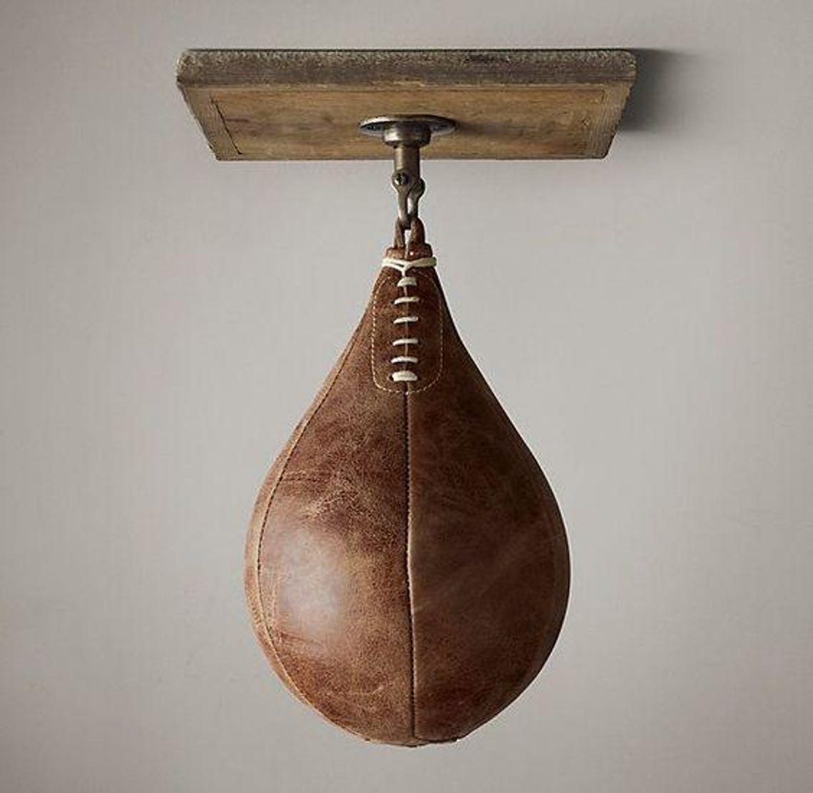 Antique Leather Speed Ball, Mini Punching Bag, Boxing Bag, Gym Training ...