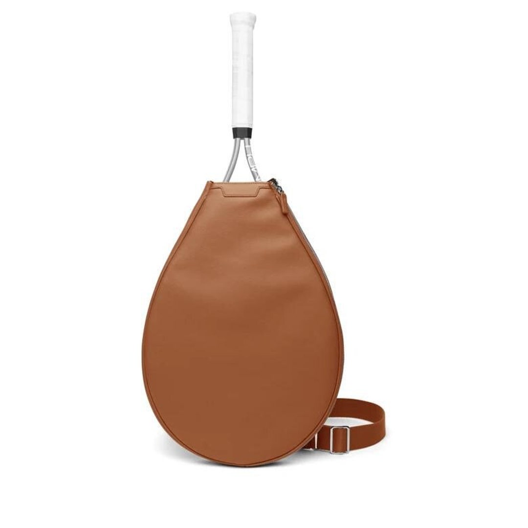 Luxury Leather Tennis Racquet Case, Leather Racket Cover, Tennis ...