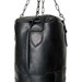 Vintage Black Leather Punching Bag, Handmade Sand Bag, MMA Kickboxing ...