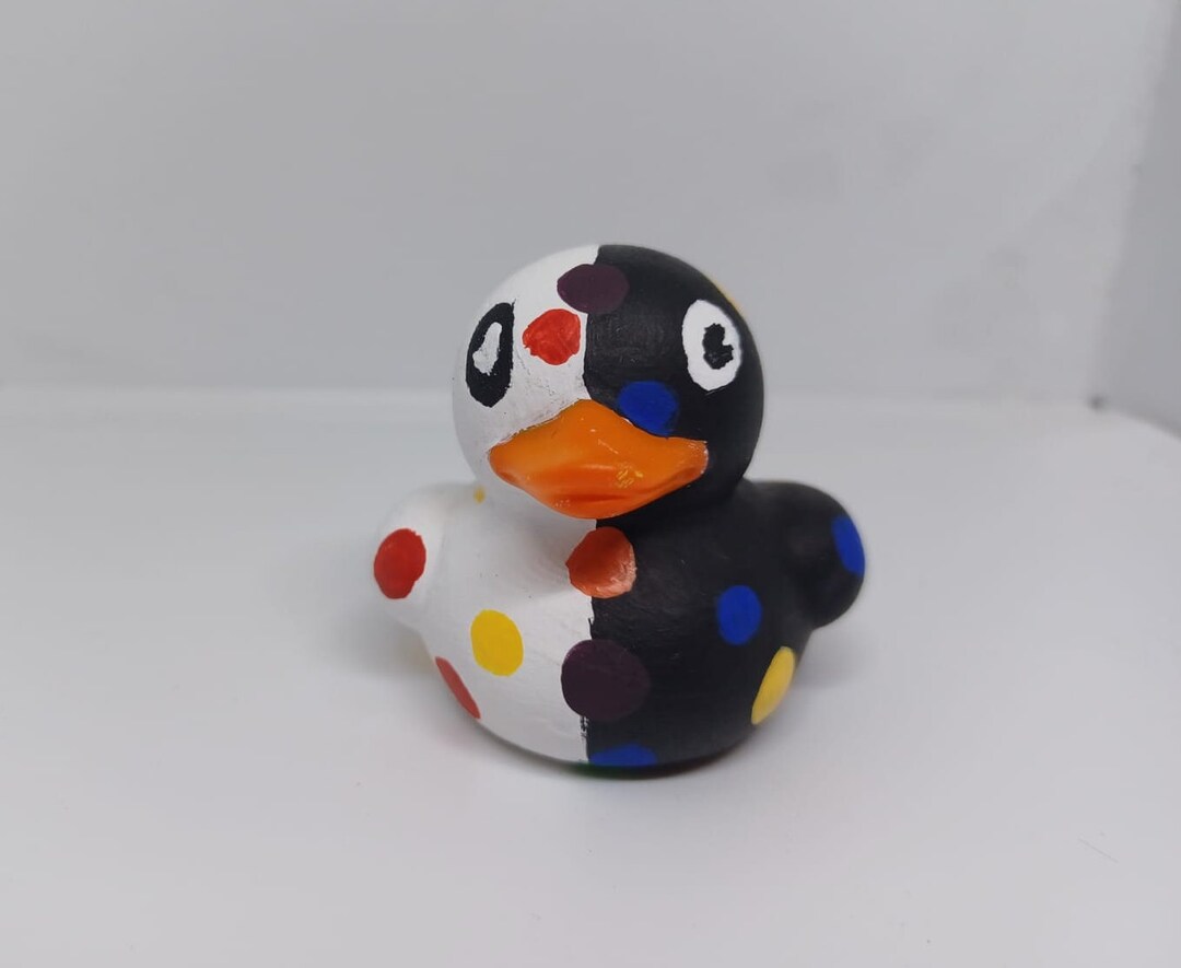 Dotted, Spotted Hand Painted Rubber Duck - Etsy