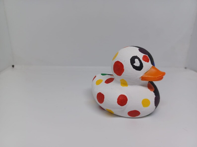 Dotted, Spotted Hand Painted Rubber Duck - Etsy