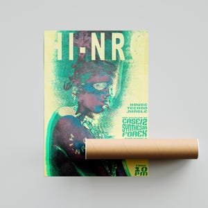 Hi NRG Poster 90's Rave Poster A3 Print Raving House Music Wall Art ...