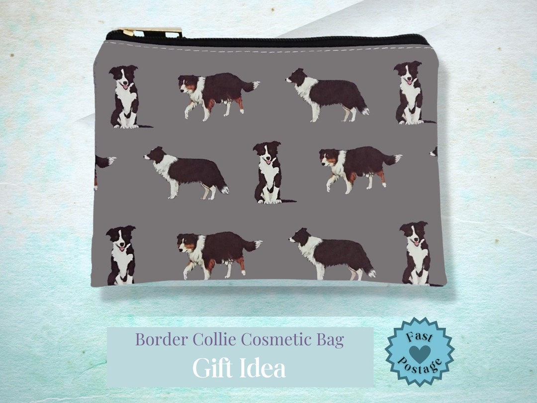 Border Collie Print Pencil Case: Dog Lover Gift, Personalised Charm - Etsy