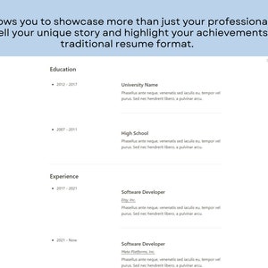 Notion Resume Template, CV Template, Resume Template Builder, Create CV ...