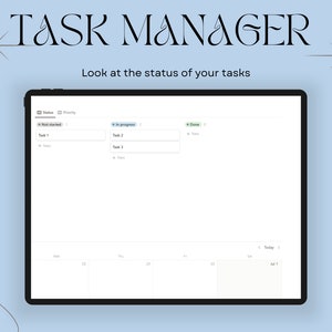 Notion Ultimate Task Manager Template - to - Do Manager, Notion Life ...