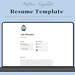 Notion Resume Template, CV Template, Resume Template Builder, Create CV ...