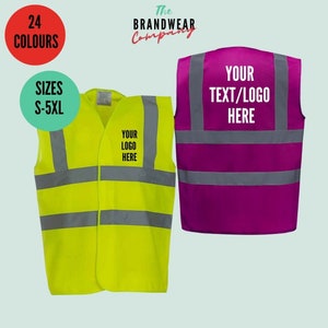 Custom Printed/ Embroidered Hi-vis/ Business Logo Branded -high ...