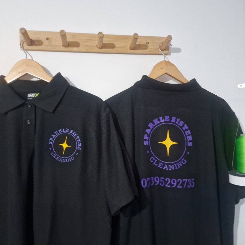 Custom Printed Polo Shirt With Logo Custom Workwear Branded - Etsy