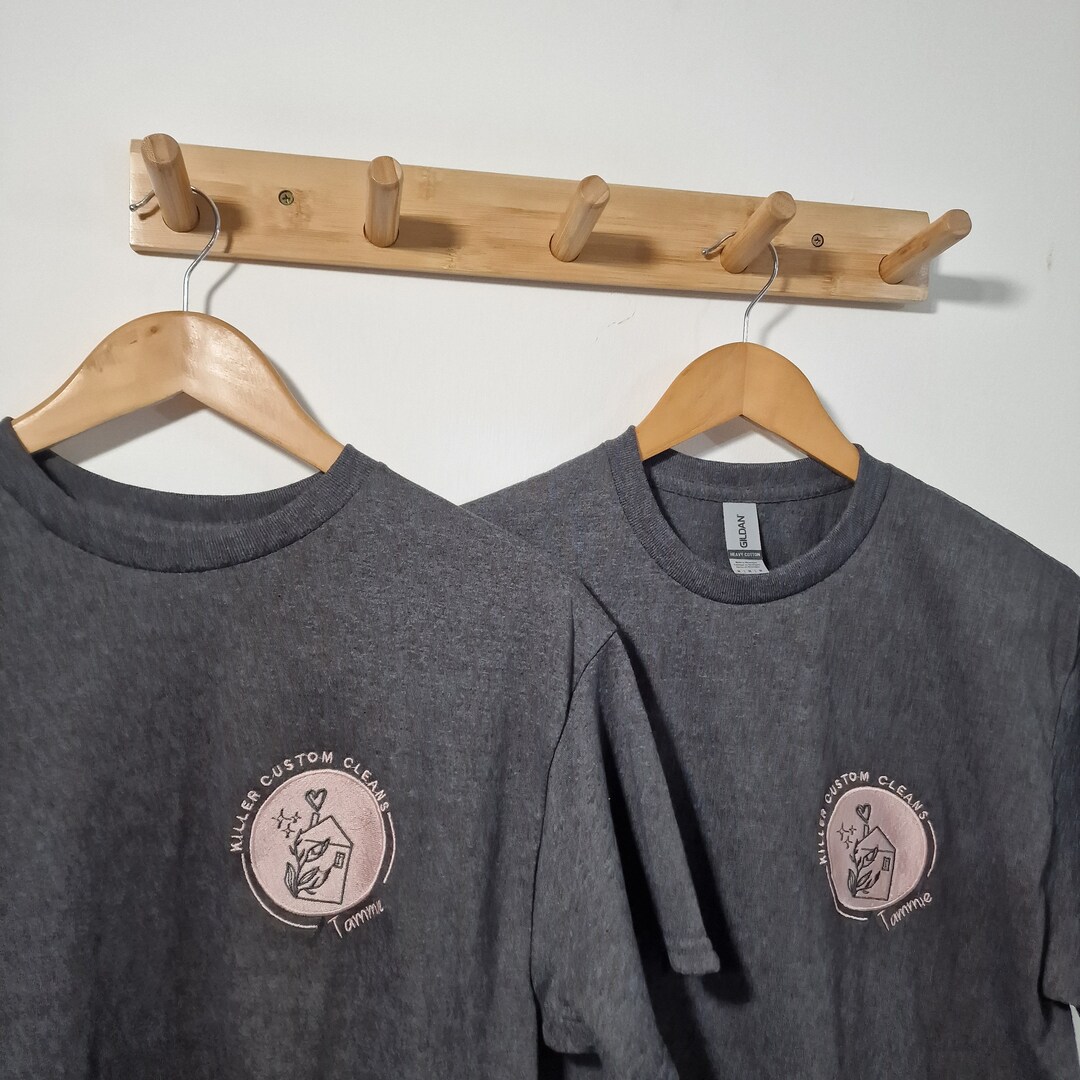 Custom Printed/ Embroidered Logo T-shirt/ Business Logo Branded T-shirt ...