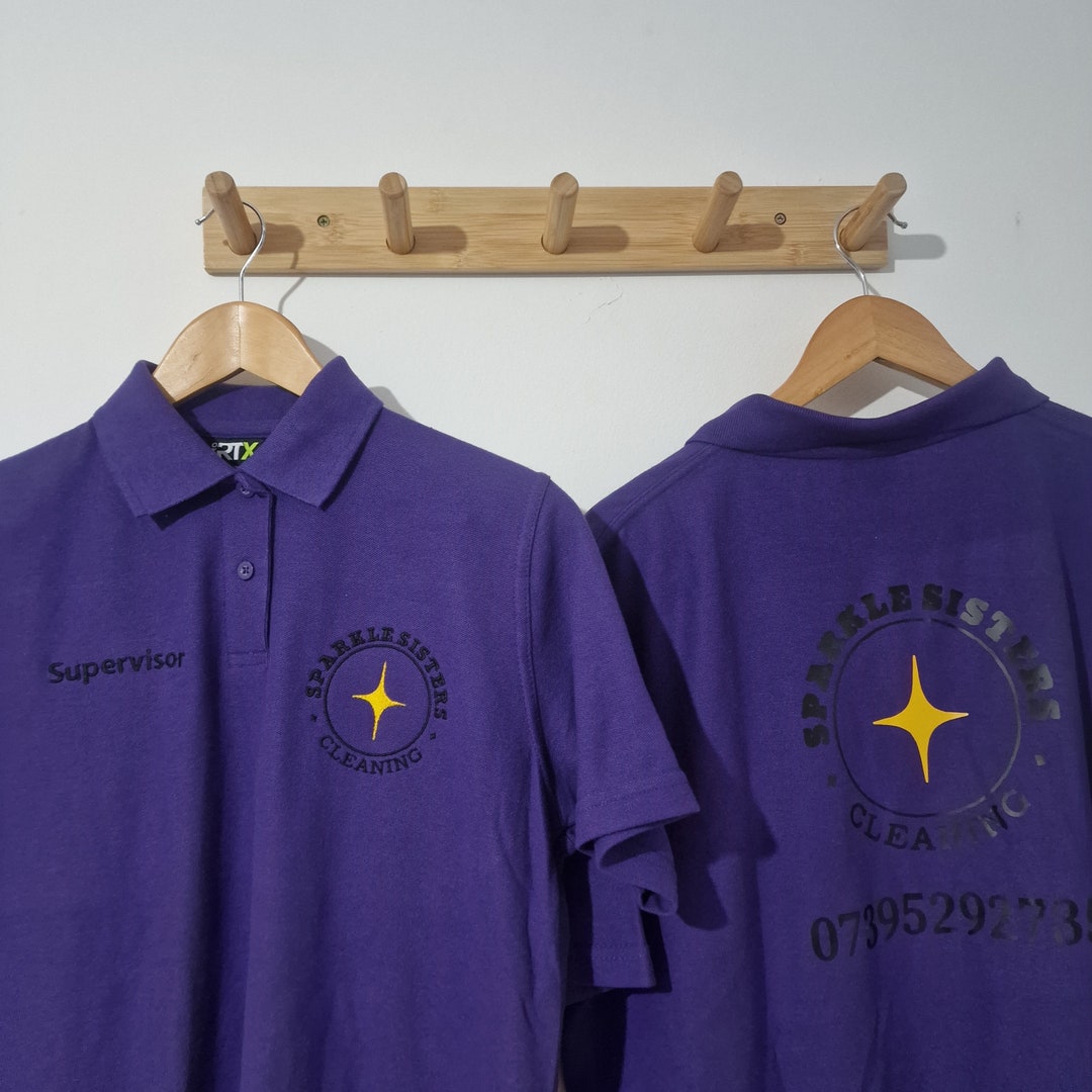 Custom Printed Polo Shirt With Logo, Custom Workwear, Branded ...