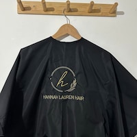 Custom Salon Capes With Embroidery, Hairstylist Cape, Personalized Logo ...